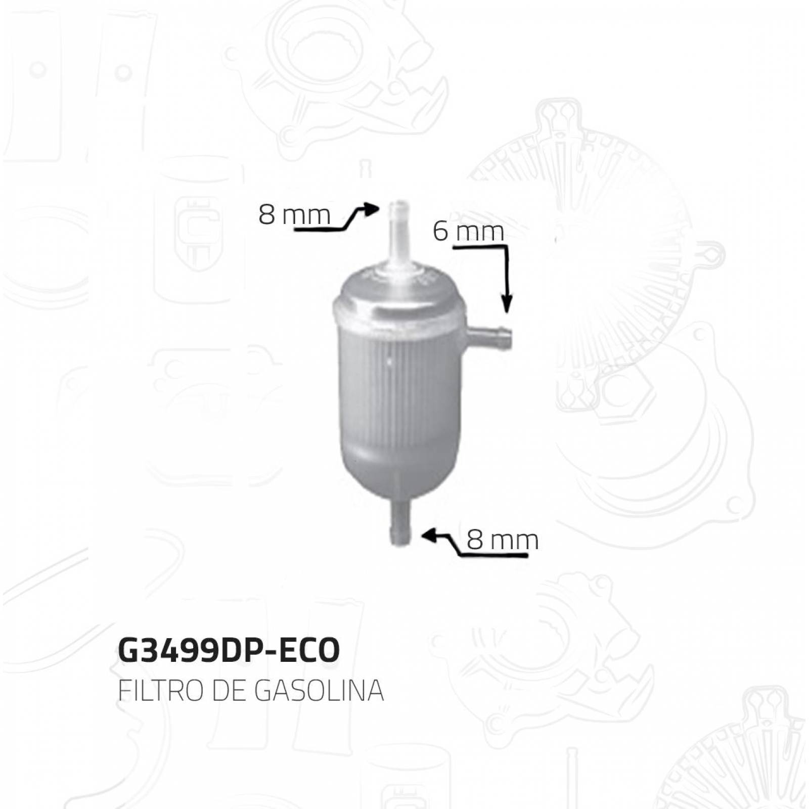 Filtro Gasolina Para Dodge Rm350 1971 - 1974 (Nikko)