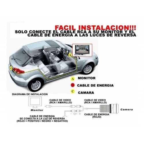 Camara Reversa Para Eagle Vision 1993 - 2004 (124 Spider)
