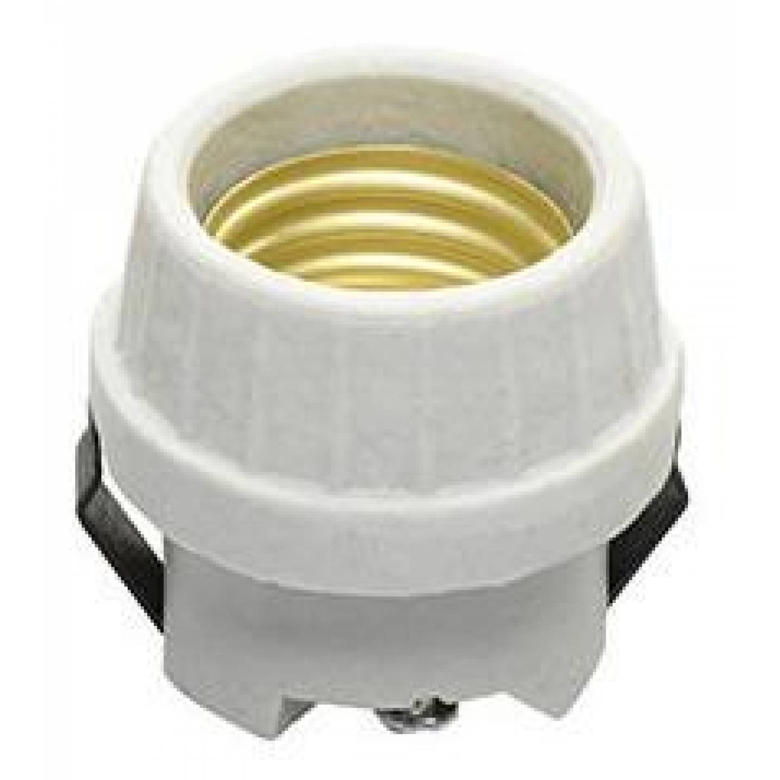 Portalámpara De Porcelana Blanco Leviton