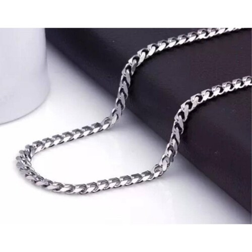 Cadena Tejido Cubano Acero Inoxidable Grosor 7mm Mpb-575 LARGO 70 cm ...