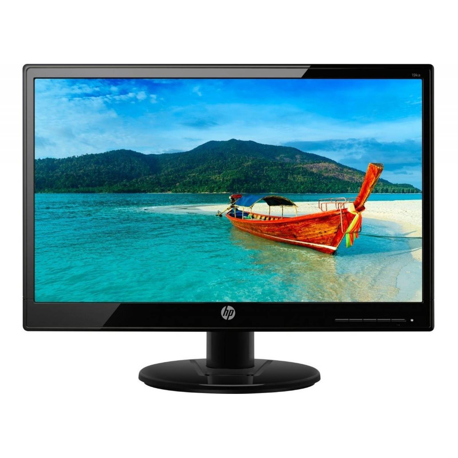 Monitor Led Hp 19ka 18.5 Hd 60hz Negro T3u81aa + Mouse Hp