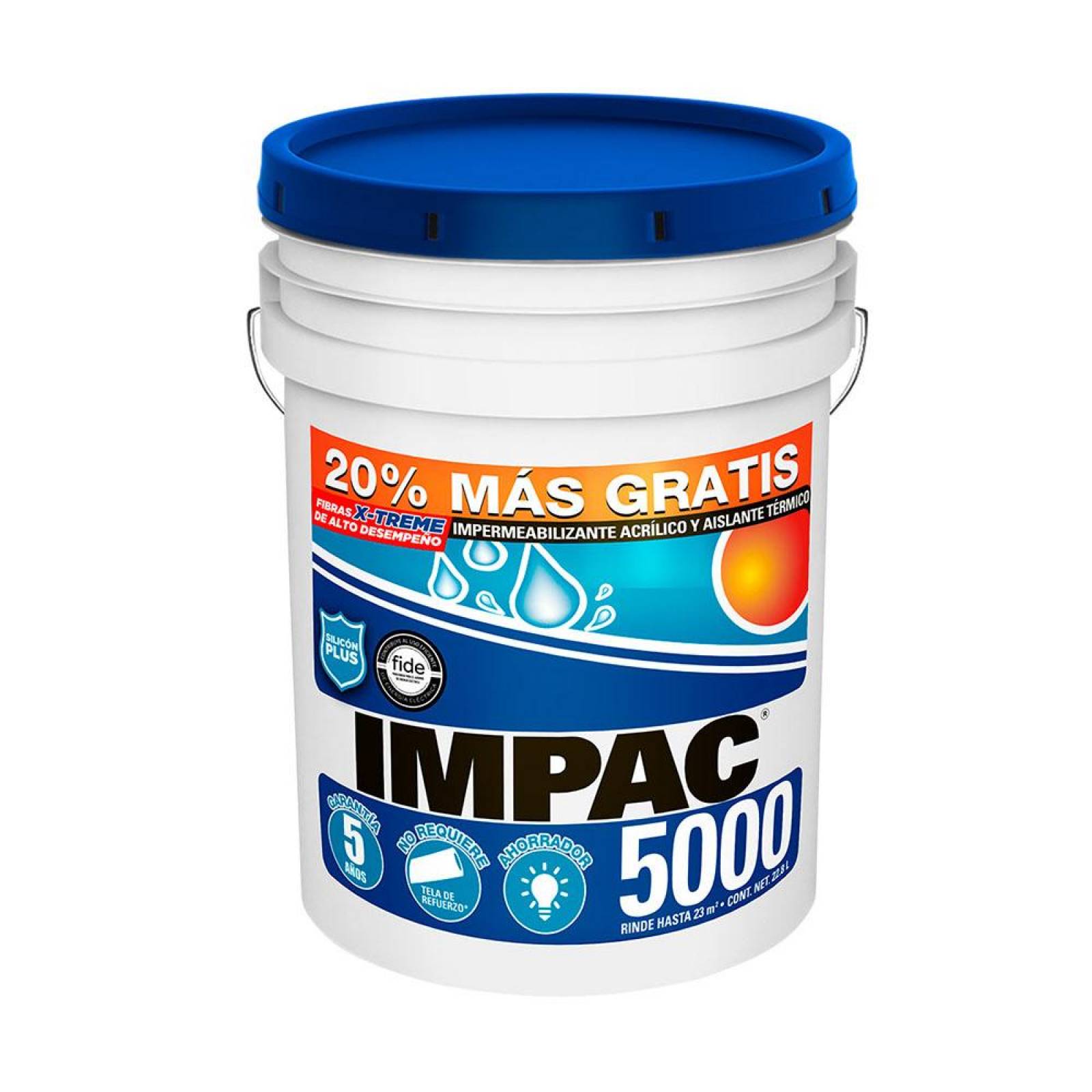 Impermeabilizante Impac 5000 Blanco 5 Años 22.8 L