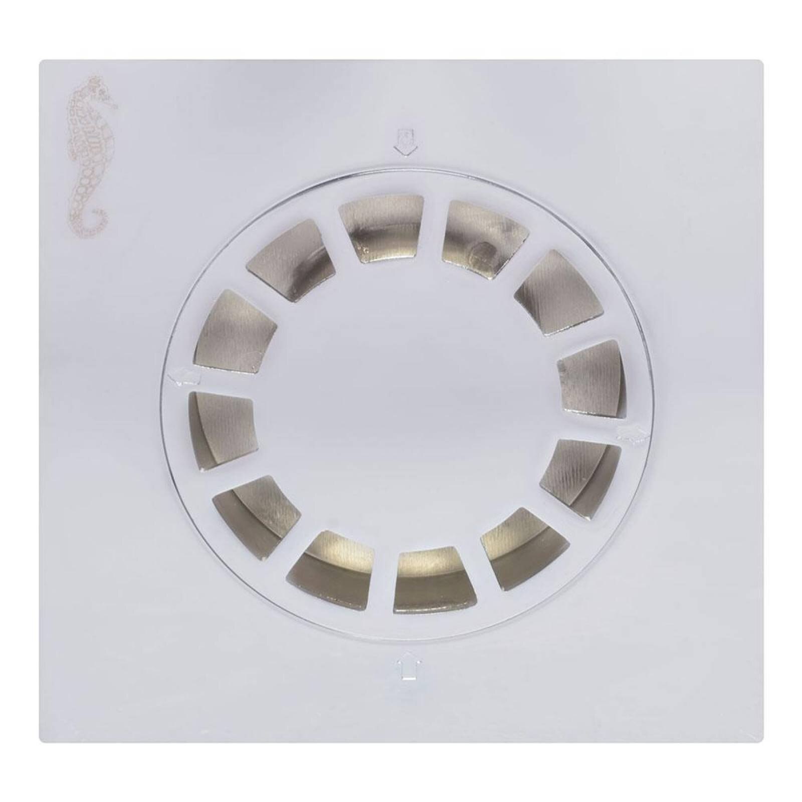 Resumidero Cuadrado 15 X 15 Cm Plata Rugo