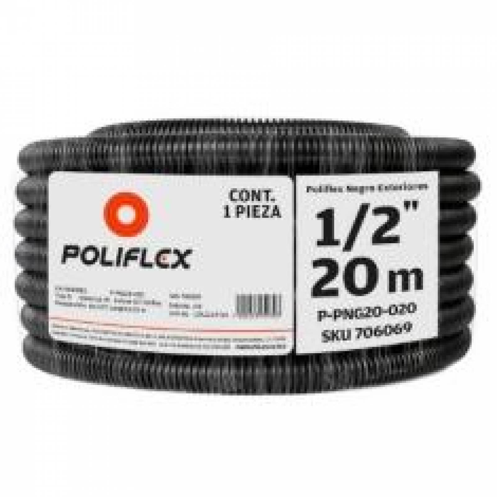 Poliflex Negro Exteriores 2000 Cm Negro
