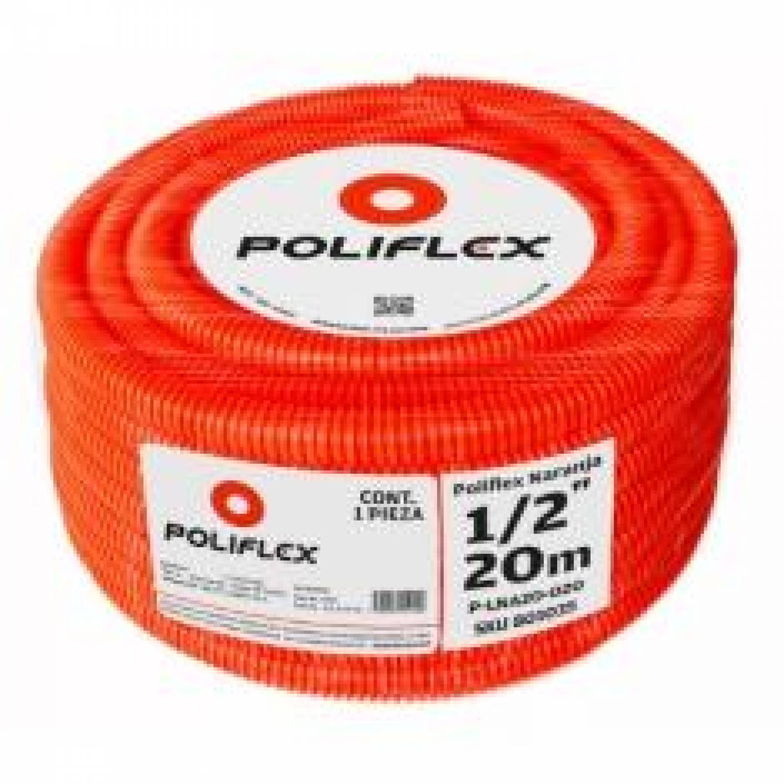 Poliflex 1/2 Pulgada 20 M Naranja