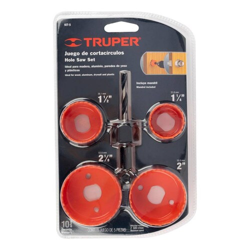 Juego De Cortacírculos 5 Piezas