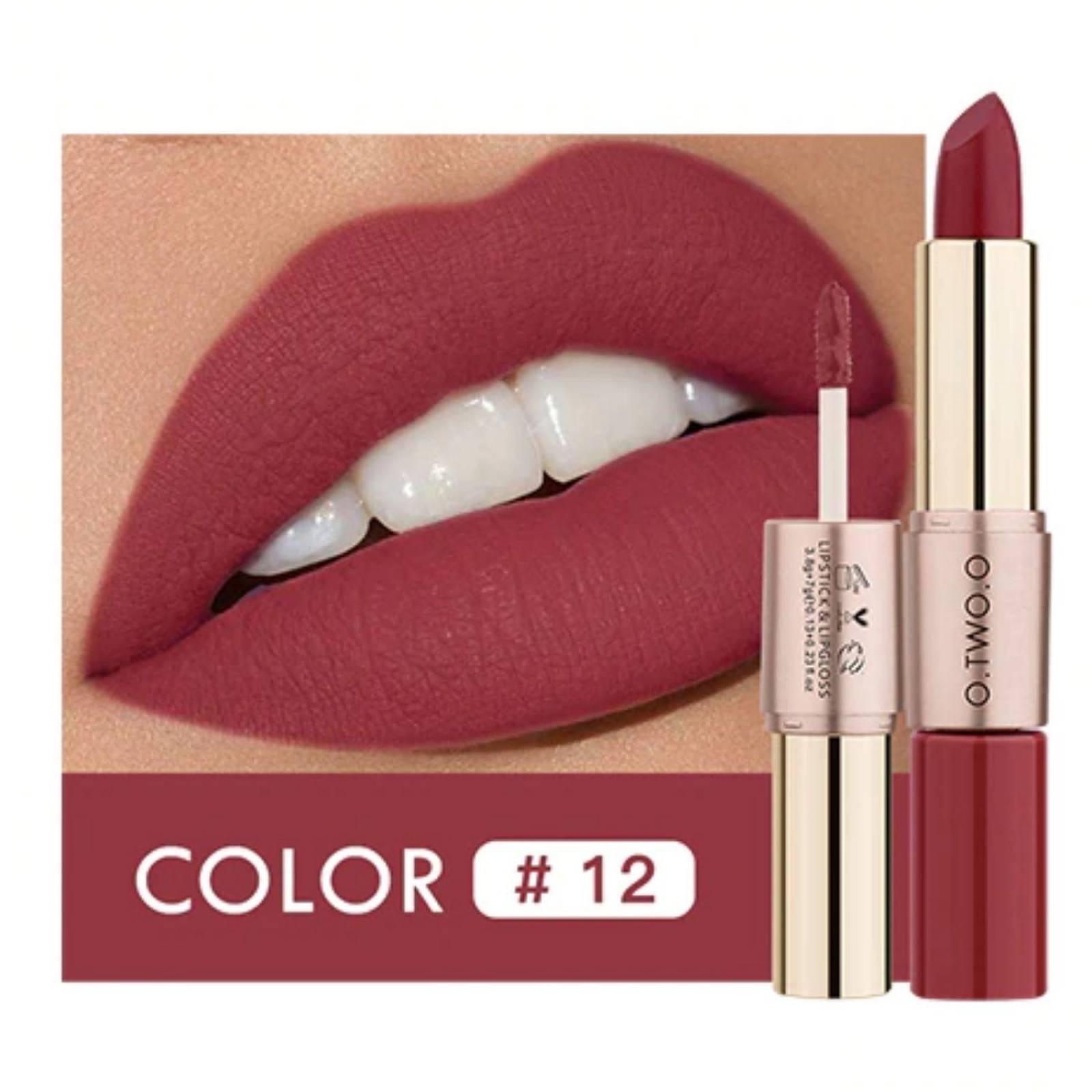 Labial Alta Duración Doble Dos En Uno De Colores V-041 12