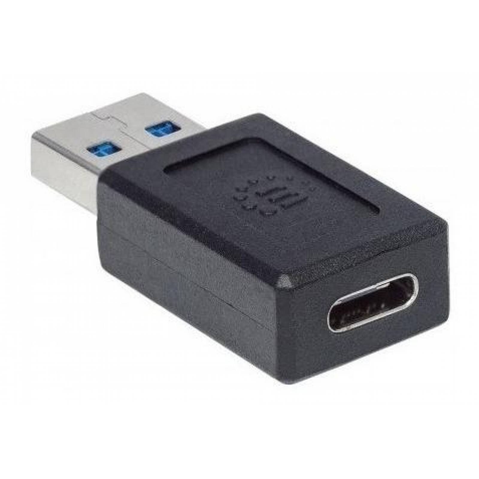 Adaptador Manhattan Usb Tipo C V3.1 Am-ch Negro 354714