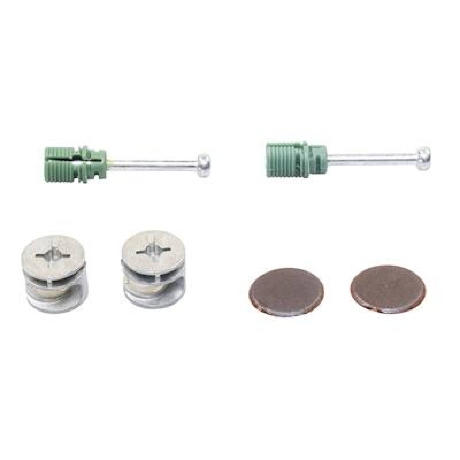 JUEGO DE CONECTOR MINIFIX CAFÉ 2 PIEZAS