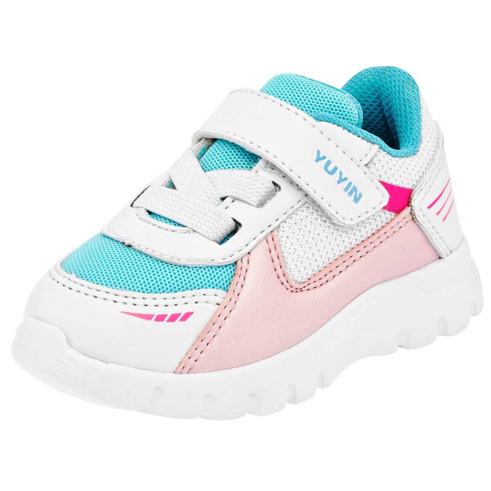 TENIS URBANO O DEP YUYIN 21110 Color Blanco para Niña Tx2
