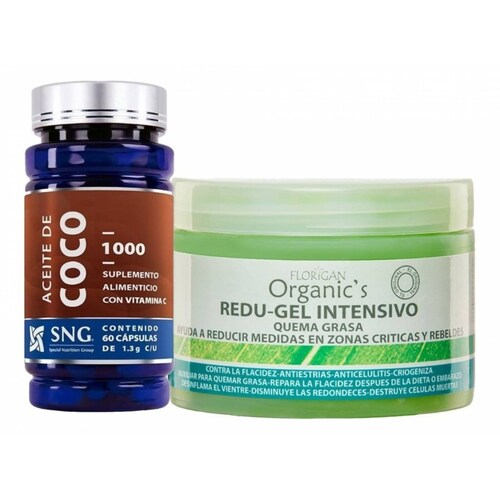 Tratamiento Reductivo Capsulas De Aceite Coco + Redu gel