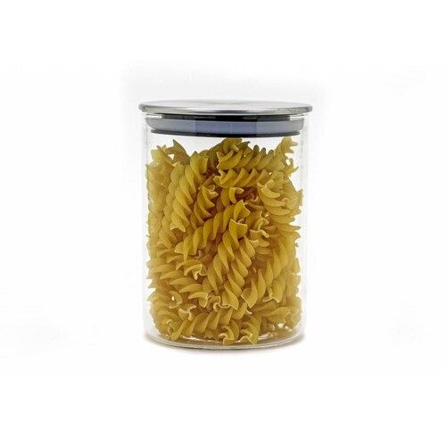 Recipiente de cristal con tapa hermética de acero 500 ml