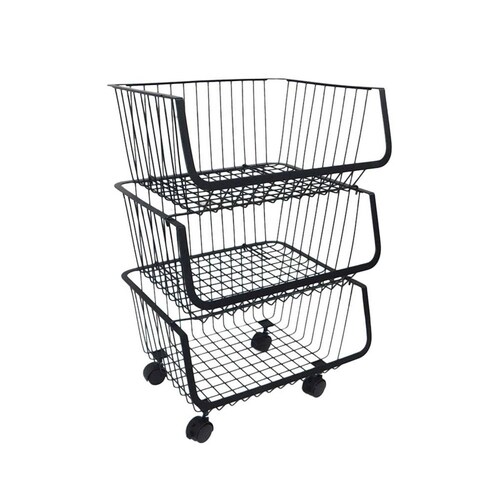 Mueble organizador 3 niveles con ruedas