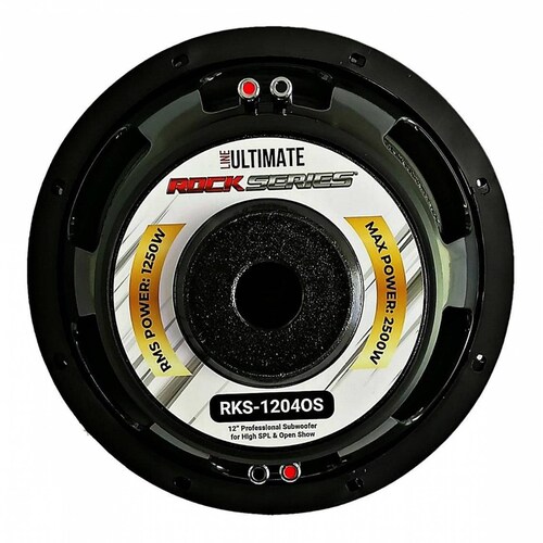 Subwoofer Rock Series RKS-1204OS 2500 Watts 12 Pulgadas 4 + 4 Ohms High ...