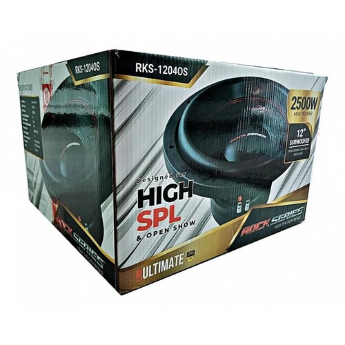 Subwoofer Rock Series RKS-1204OS 2500 Watts 12 Pulgadas 4 + 4 Ohms High ...