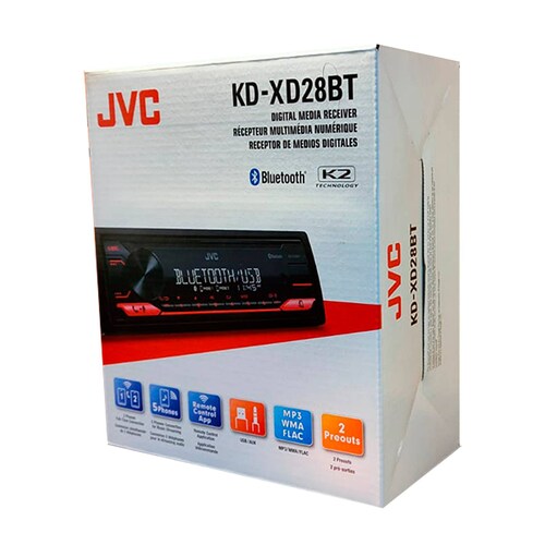 Autoestéreo Jvc Kd-xd28bt Medios Digitales 13 Bandas