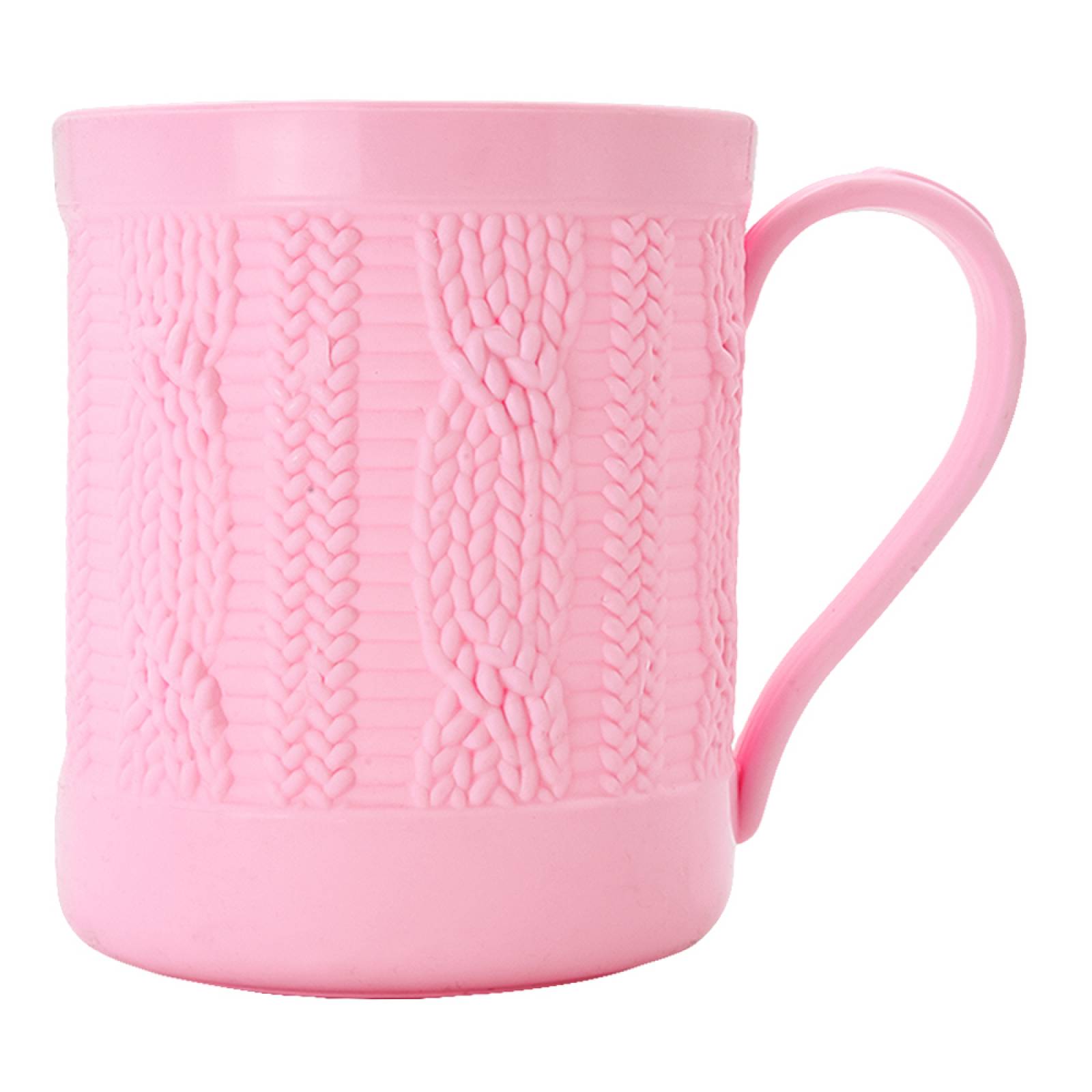 Pocillo labrado 12 cm polietileno Rosa Pastel Megaplast