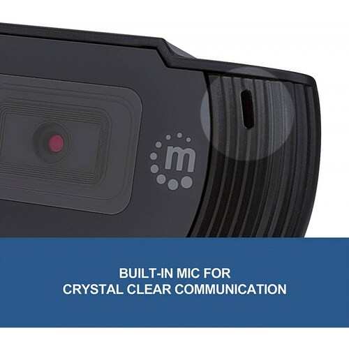 CAMARA WEB MANHATTAN FULL HD USB V2, 1080P, MIC INTERNO, 30FPS, 462006