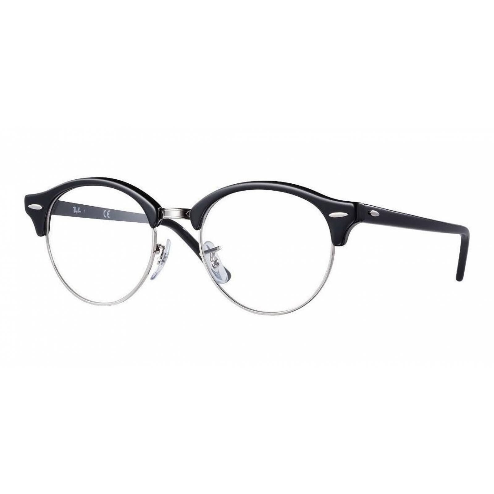 Ray Ban Oftalmico Rb4246v 2000 Clubround Optics Negro Gris