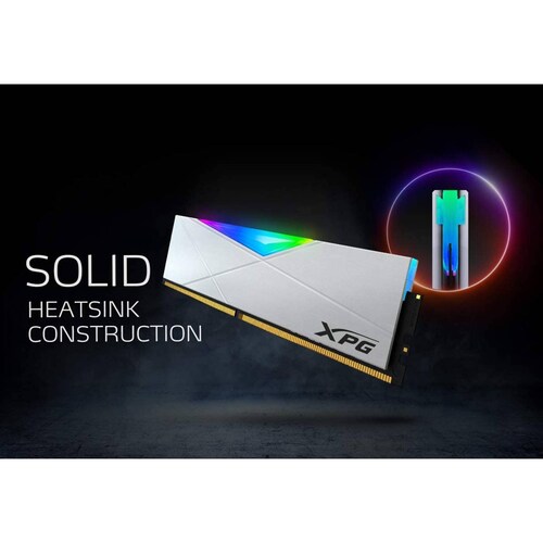 KIT de Memoria RAM ADATA SPECTRIX D50 RGB, 32GB (2X16Gb) , DDR4, 3200MHz, Disipador Blanco ...