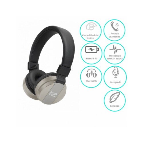 Audífonosklip Xtreme Micrófono Fury Bluetooth Inalámbrico Plata