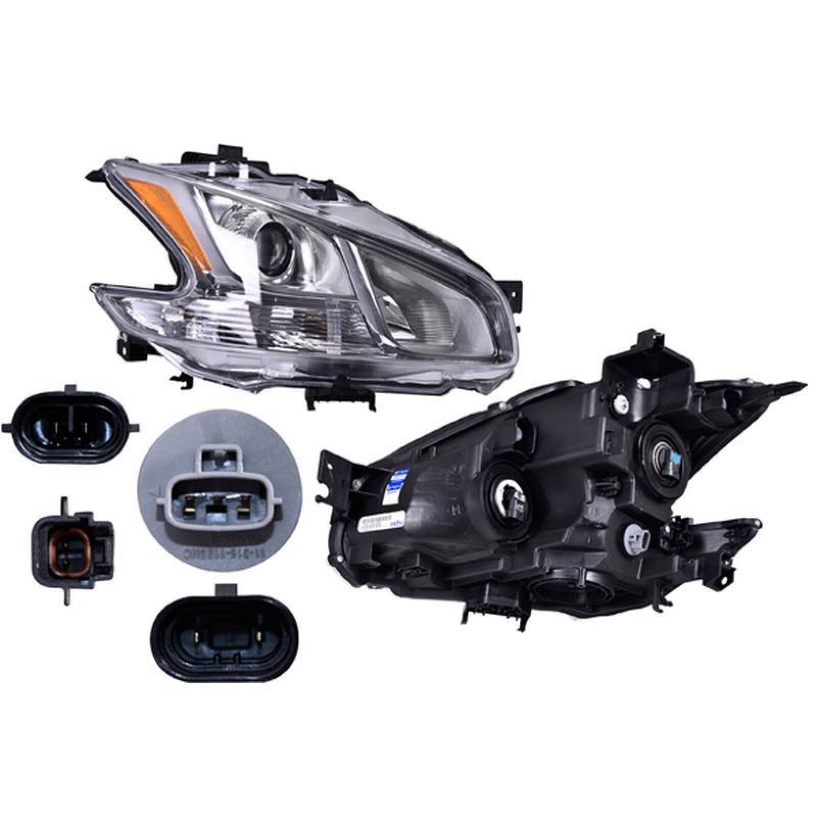 Faro Depo - Compatible Con Nissan Maxima 2009-2015 - P/ Foco De Hal ...