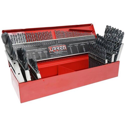 Juego 115 brocas acero alta velocidad negras - Codigo: 51115 - Marca: Urrea