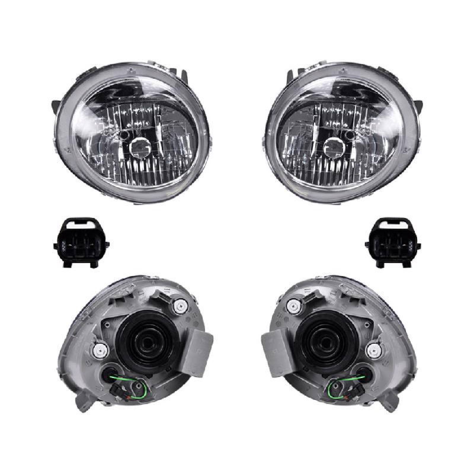 Faros Compatible Con Pontiac Matiz 2004 2005 Para Foco De Halógeno