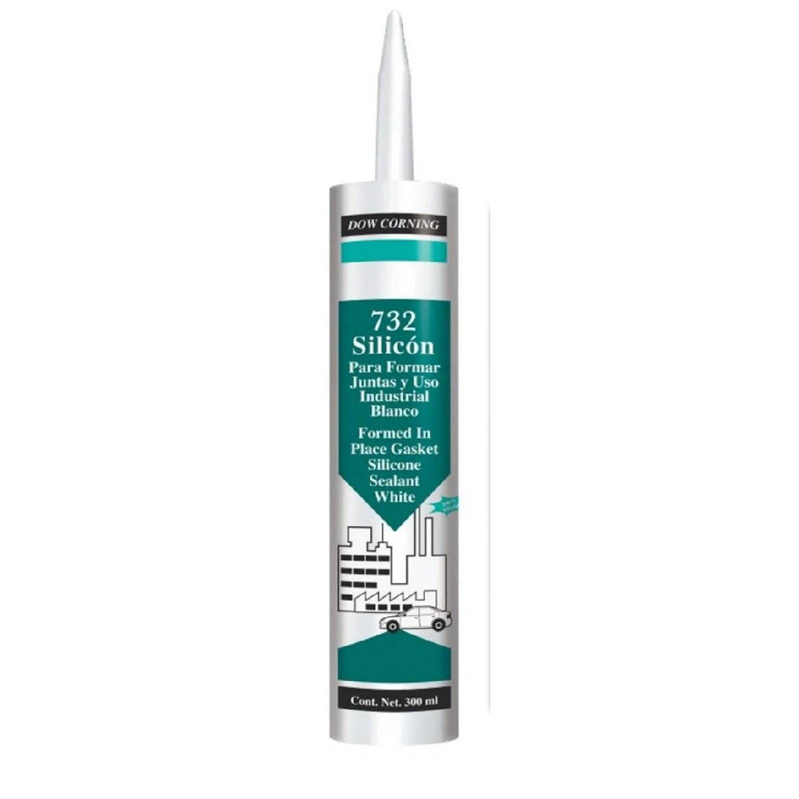 Silicón 732 industrial blanco sista 300 ml