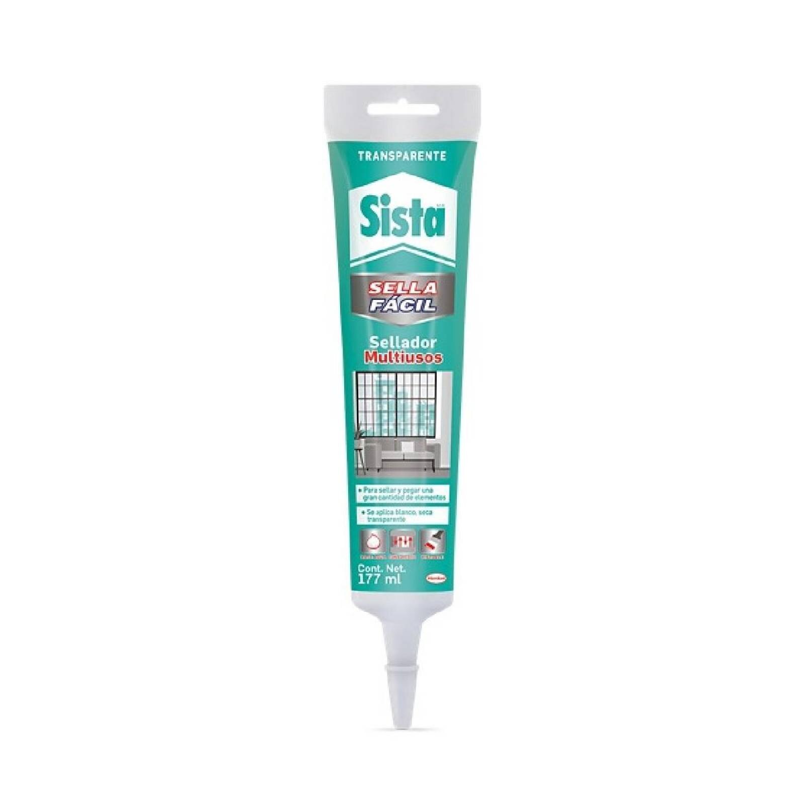 SILICON MULTIUSOS TRANSPARENTE 177ML SISTA