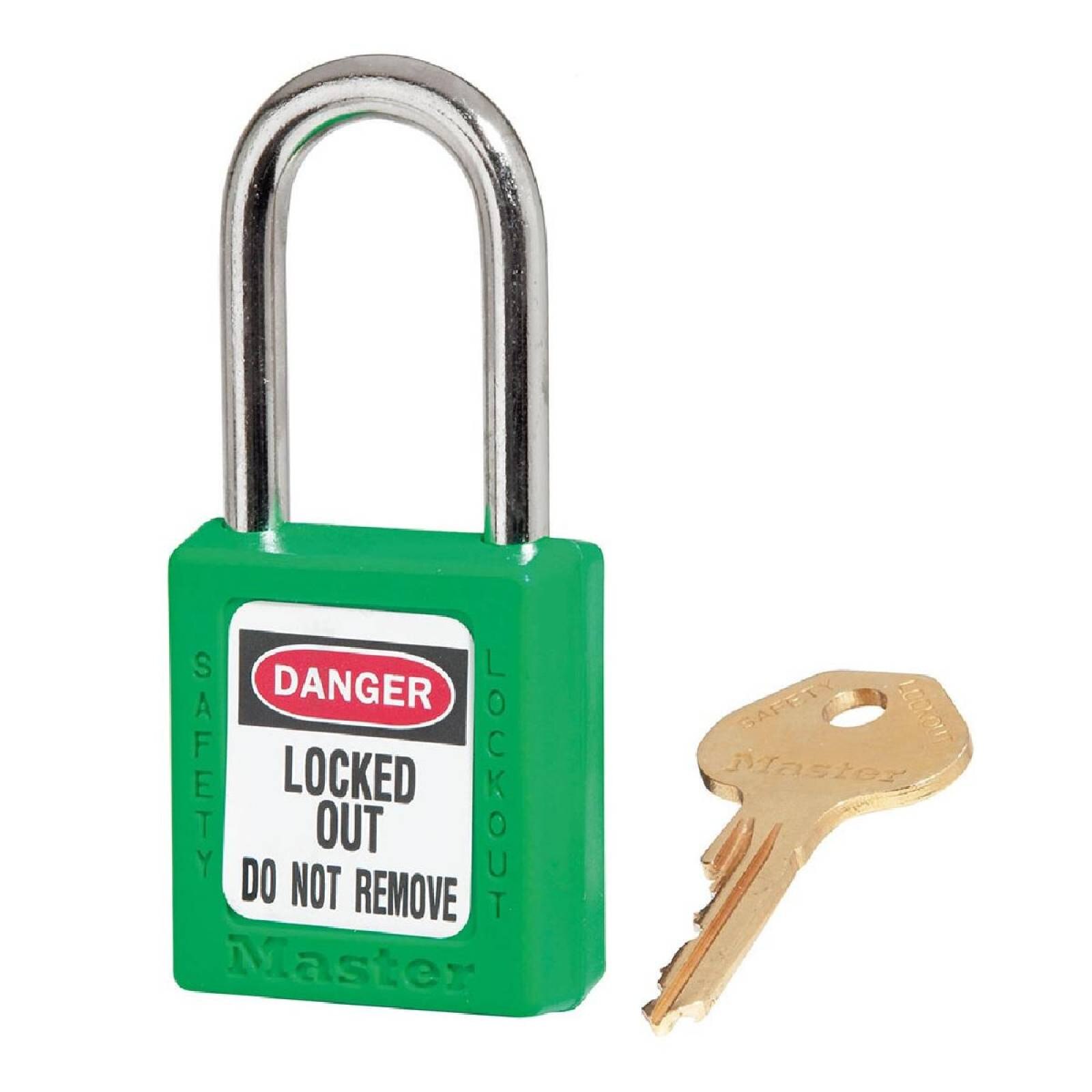 Candado de bloqueo master lock verde 410grn