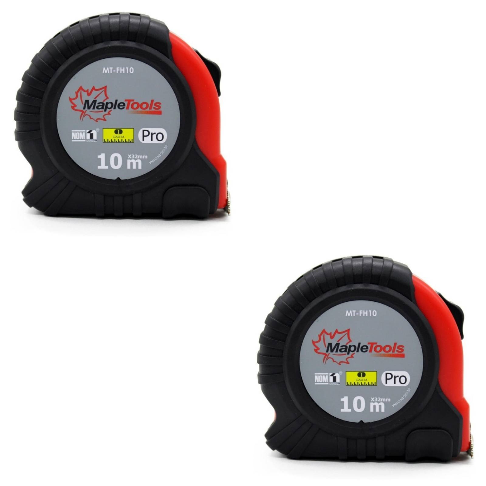 Flexometro 10 Mts. Contra Impacto Maple Tools Mt-fh10 Pack 2