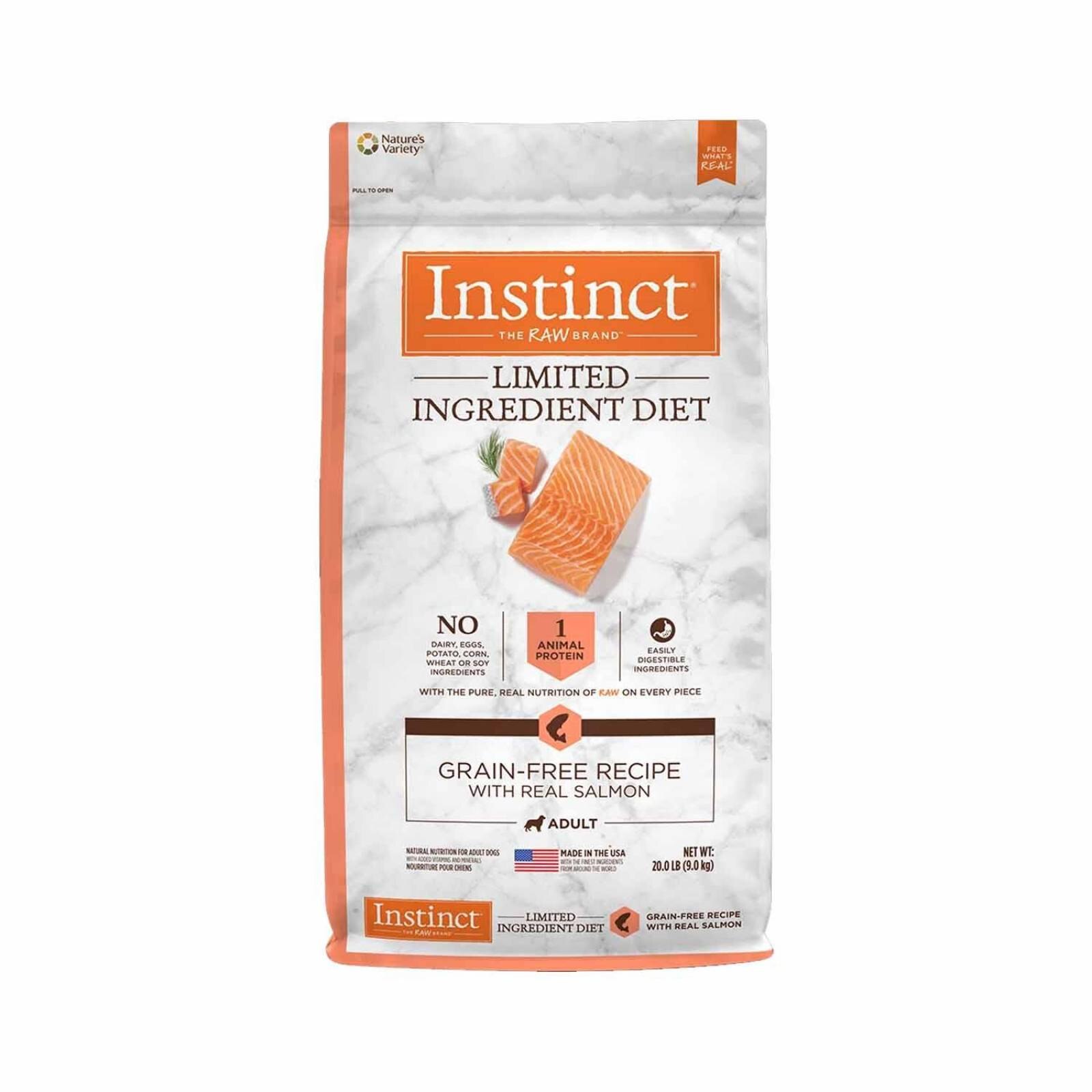 Alimento para mascotas Instinct LID sabor salmón para perros 9kg