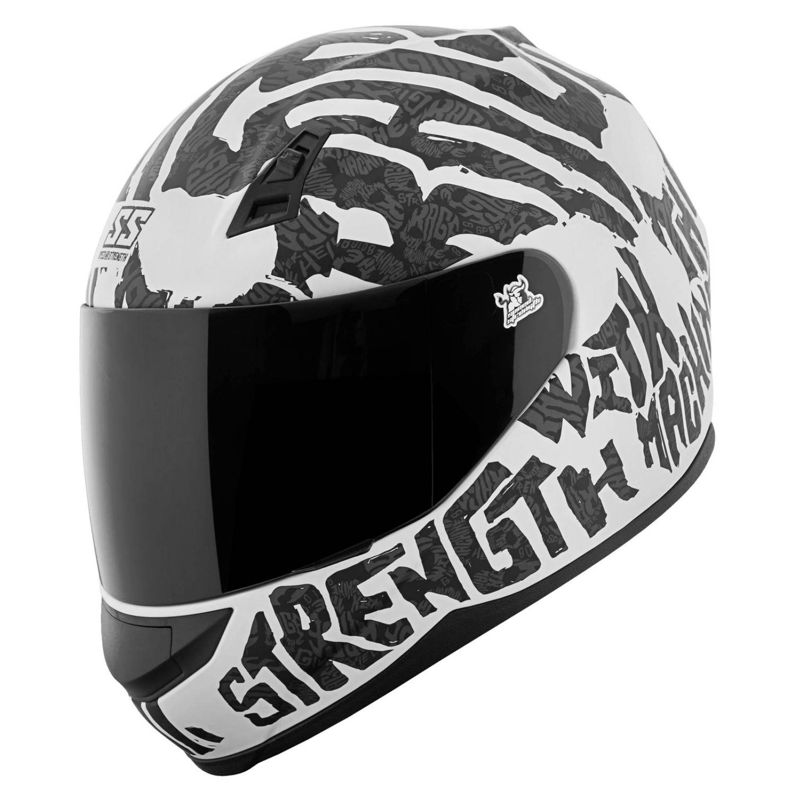 Casco Integral SS700 Speed & Strength Rage Machine White / Black