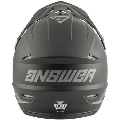 Casco Moto Cross Answer Ar1 Youth Voyd Negro Matte - Niños