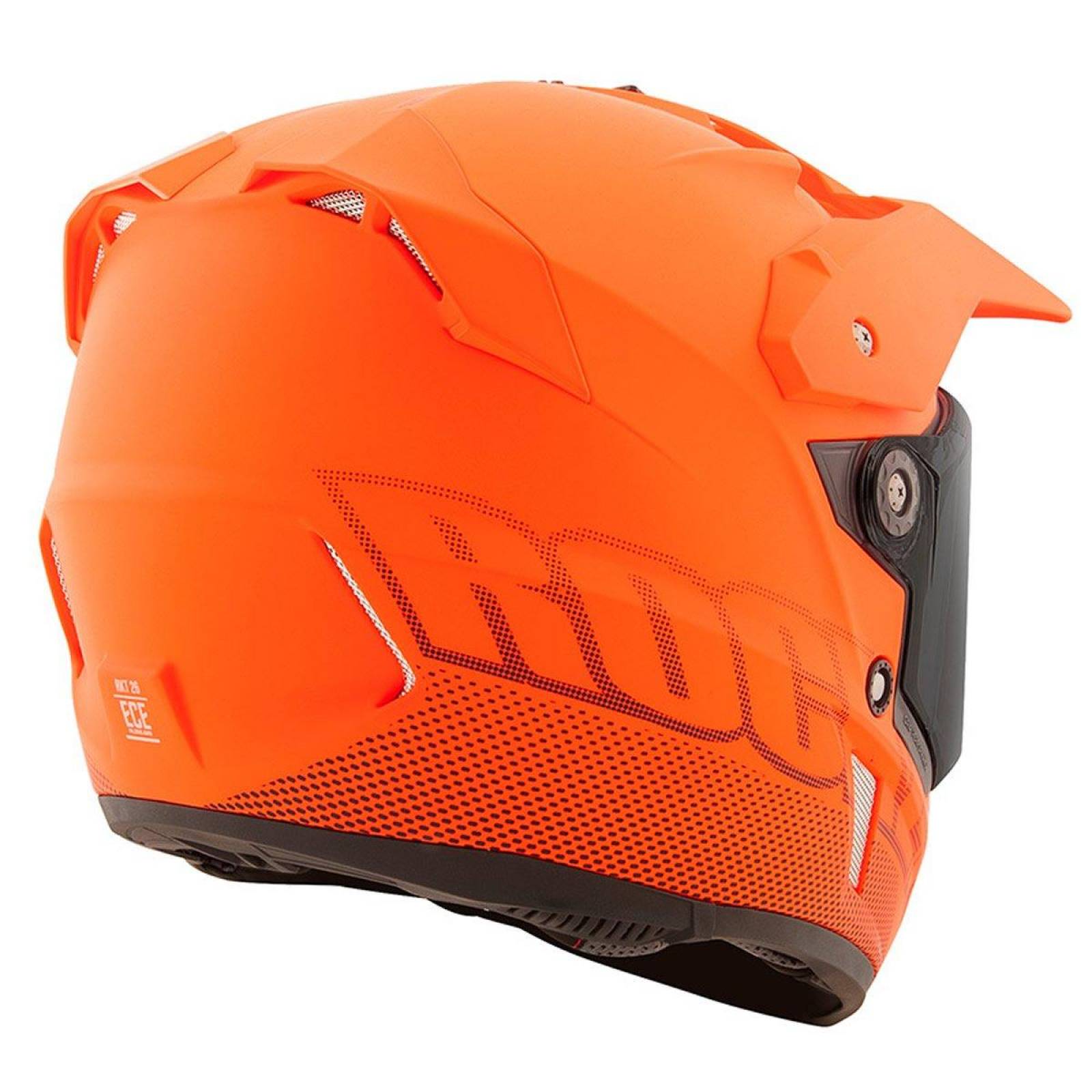 Casco doble propósito joe rocket rkt 26 solar flare naranja iridium - Sears