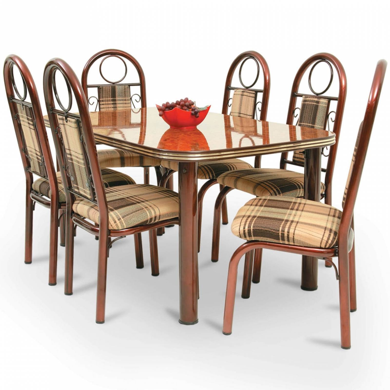 Comedor bélgica 6 sillas tubular con cubierta de formica - Sears