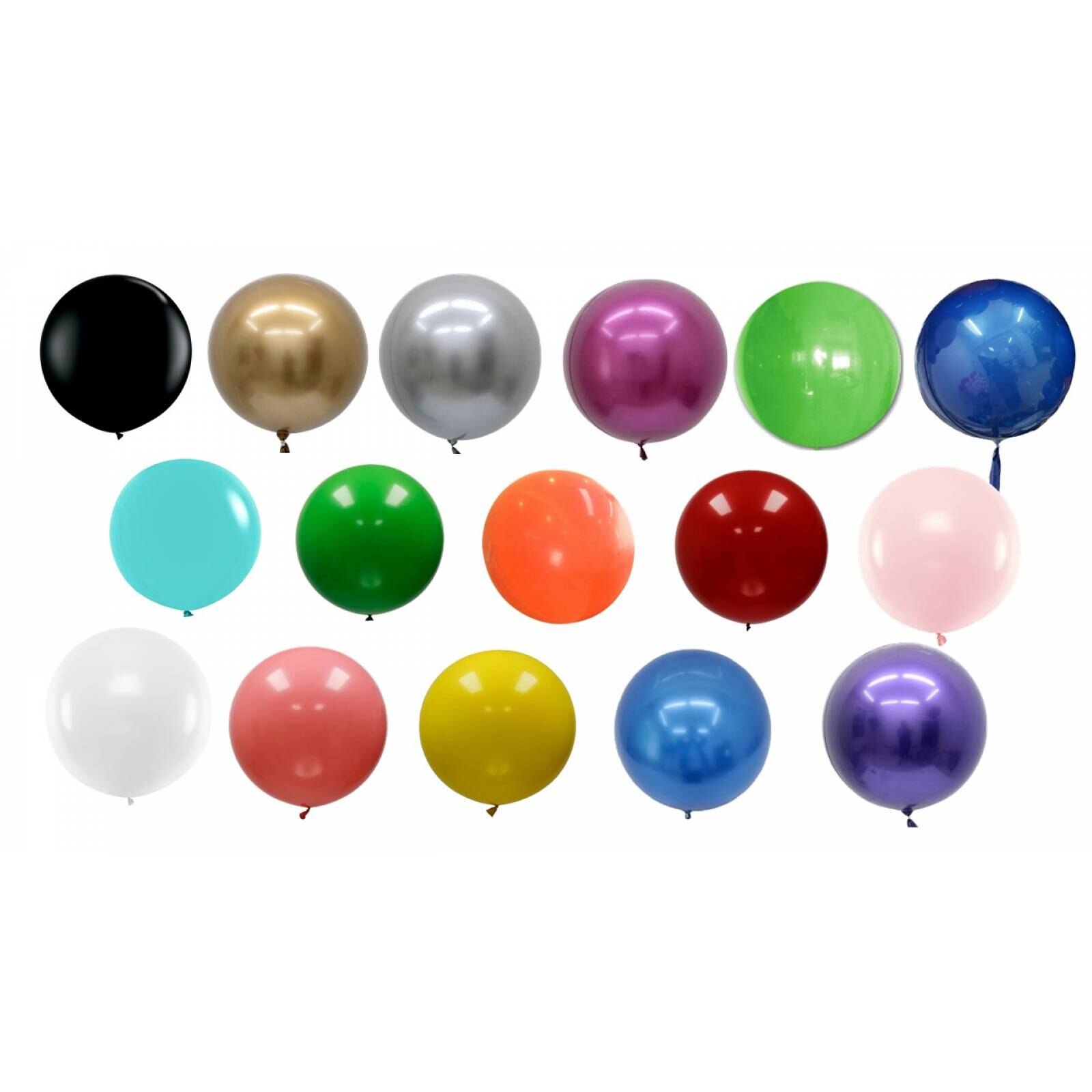 Globo gigante metálico esfera burbuja pvc de 24 pulgadas azul rey - Sears