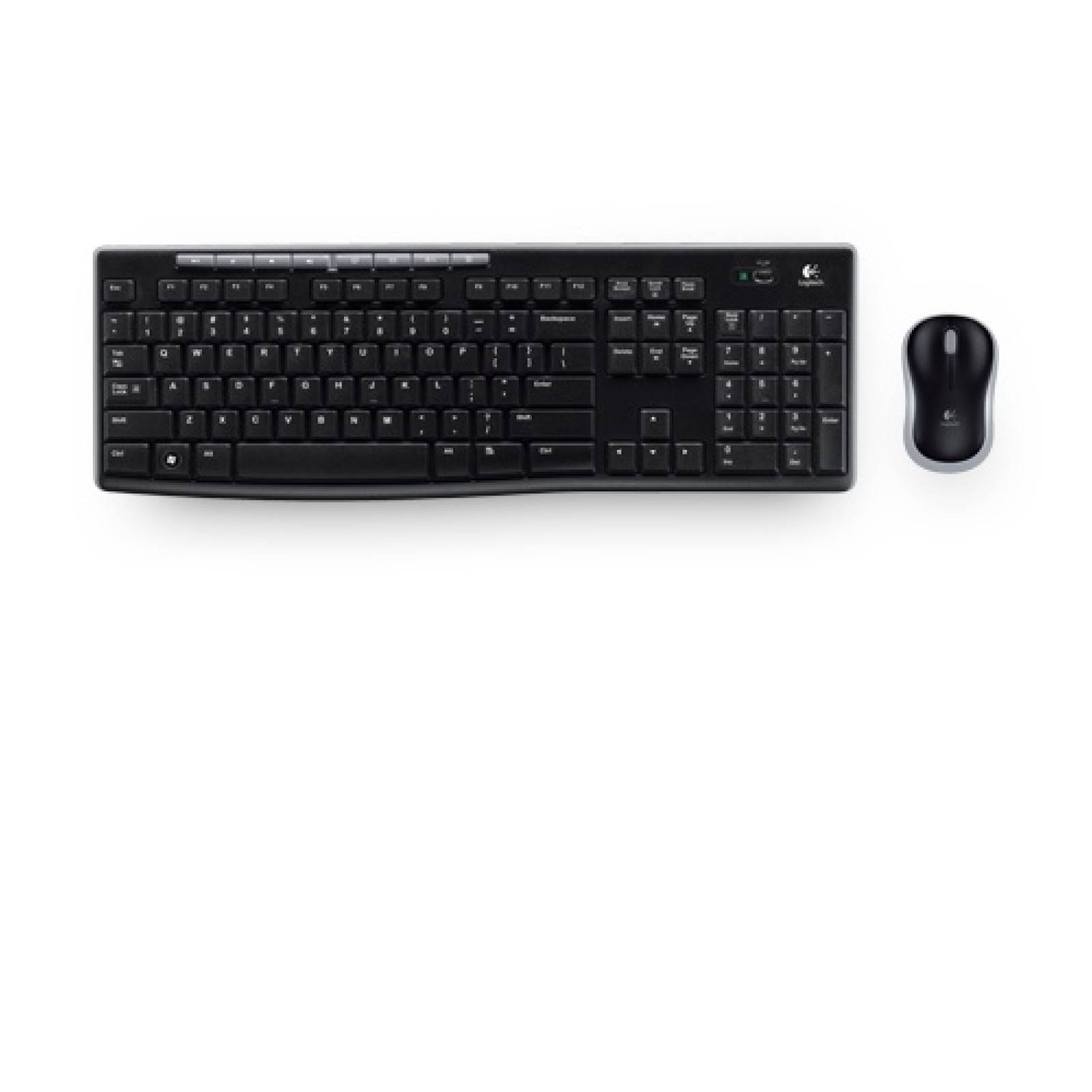 Kit de teclado y mouse LOGITECH MK270 - Estándar, Negro, 10
