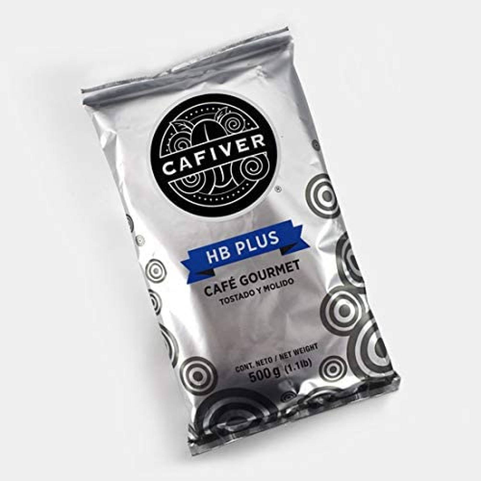 Cafiver hb plus, café tostado en grano con cafeína, 500 gramos - Sears