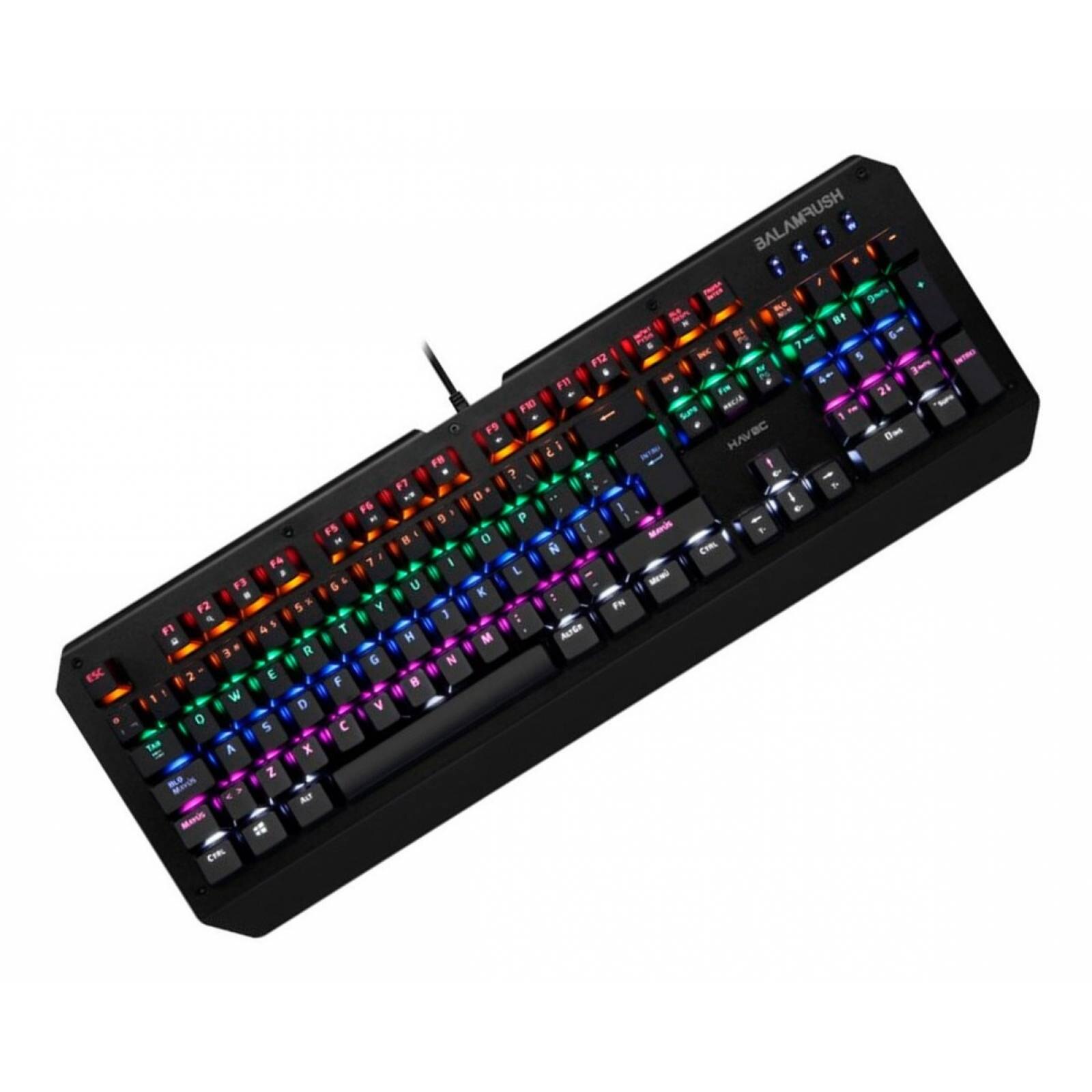 Teclado gamer balam rush havoc led rgb, alámbrico - Sears