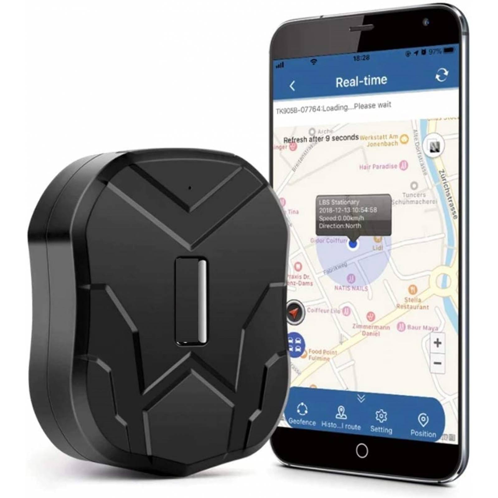 LauTrack GPS TK905 5000 Mha GPS de iman Con Plataforma