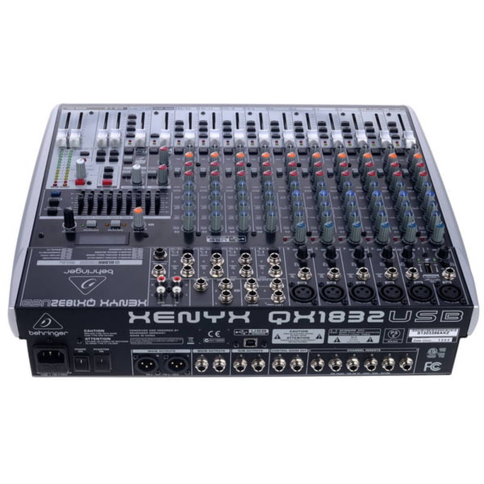 Behringer x1832usb mezcladora análoga 18 canales con efectos y usb - Sears