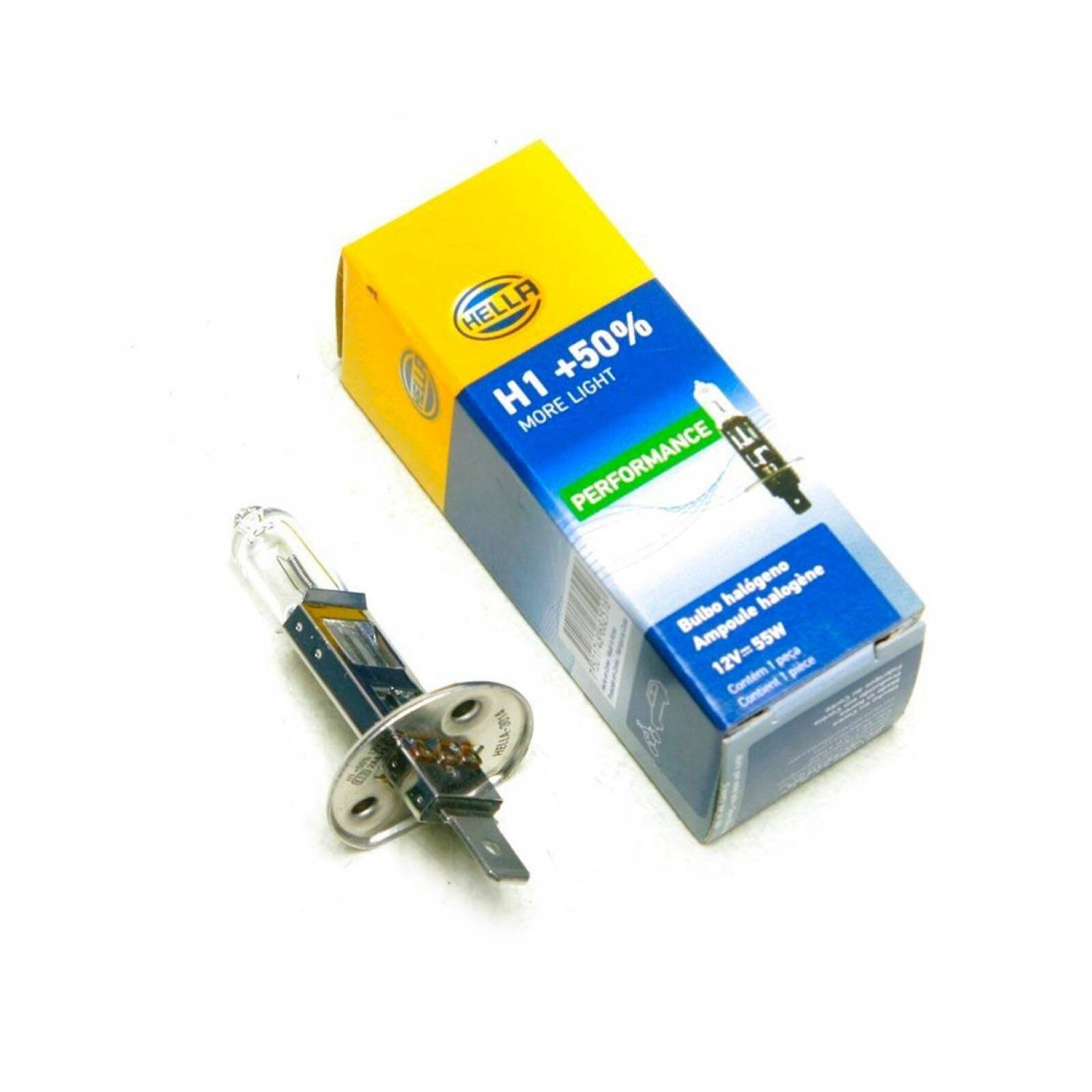 Foco H1+50% Performance 50% Más Luz 55 Watts Hella