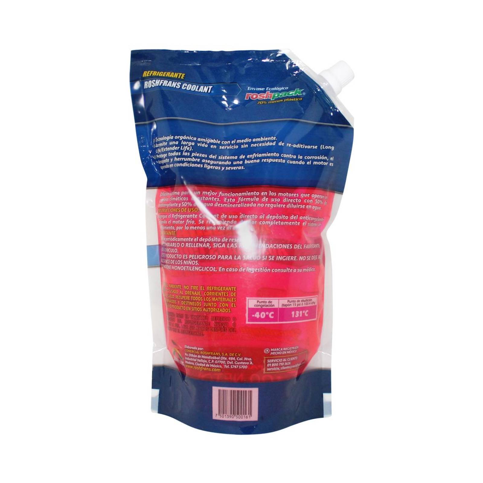 Anticongelante rosa coolant uso directo 950 ml roshfrans - Sears