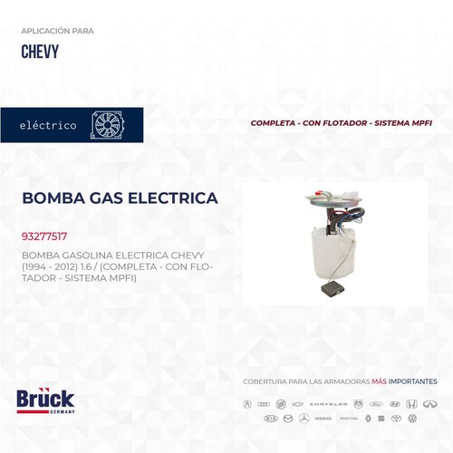 Bomba Gasolina Electrica 93277517 Bruck-Germany