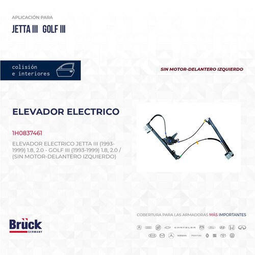 Elevador Electrico 1H0837461 Bruck-Germany