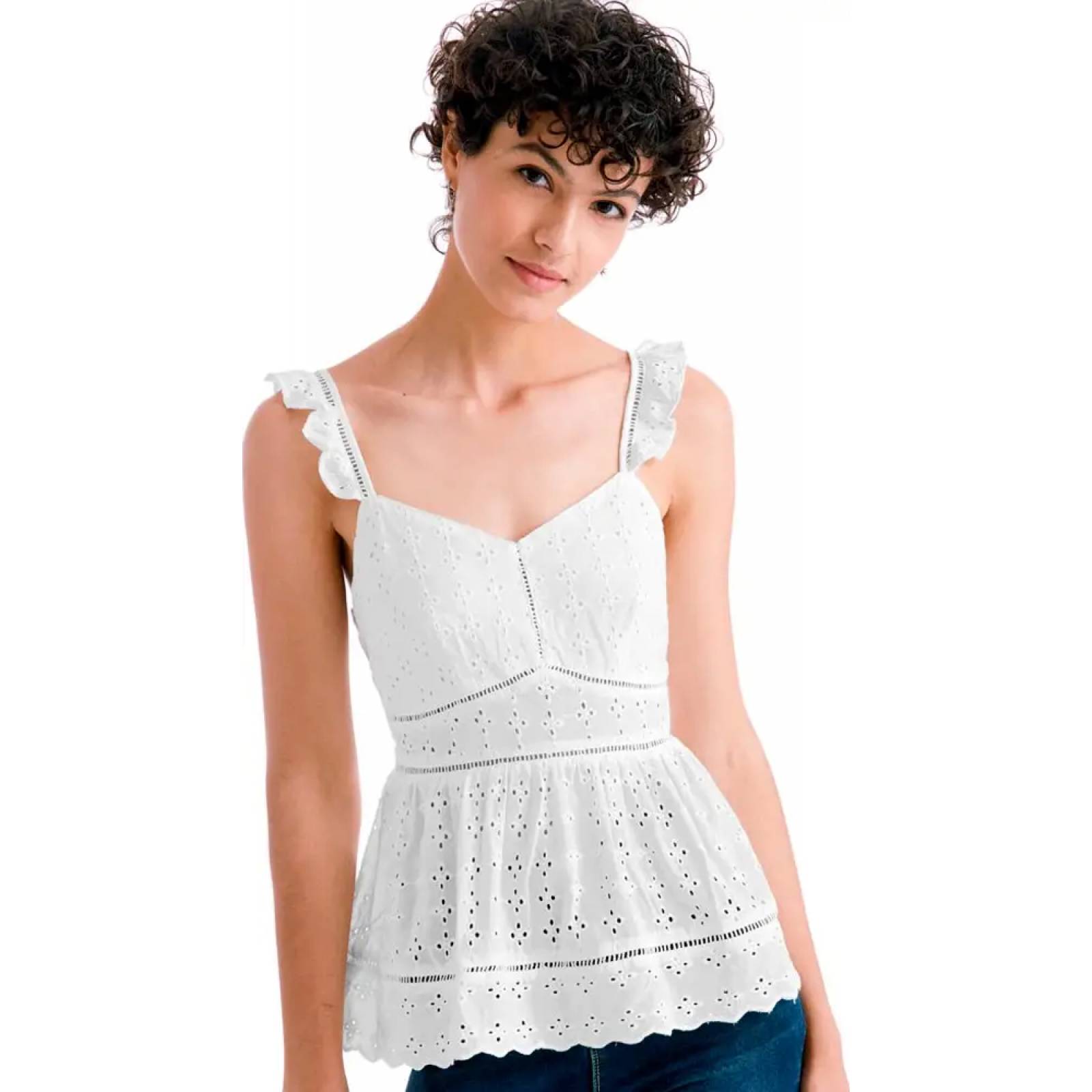 Bluson casual dama blanco Holly Land modelo SS07