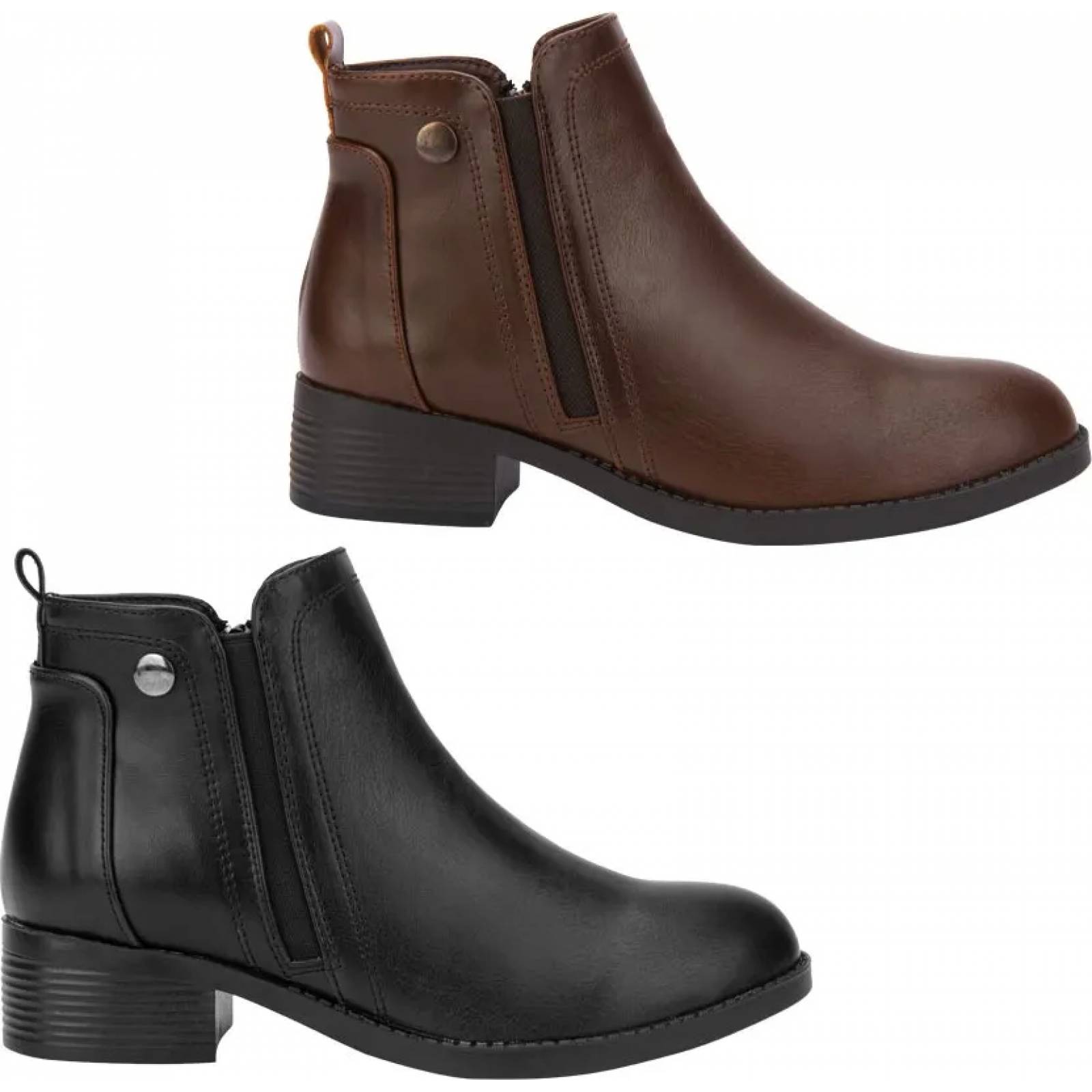 Kit 2 pares botines dama multicolor Vi Line modelo 210