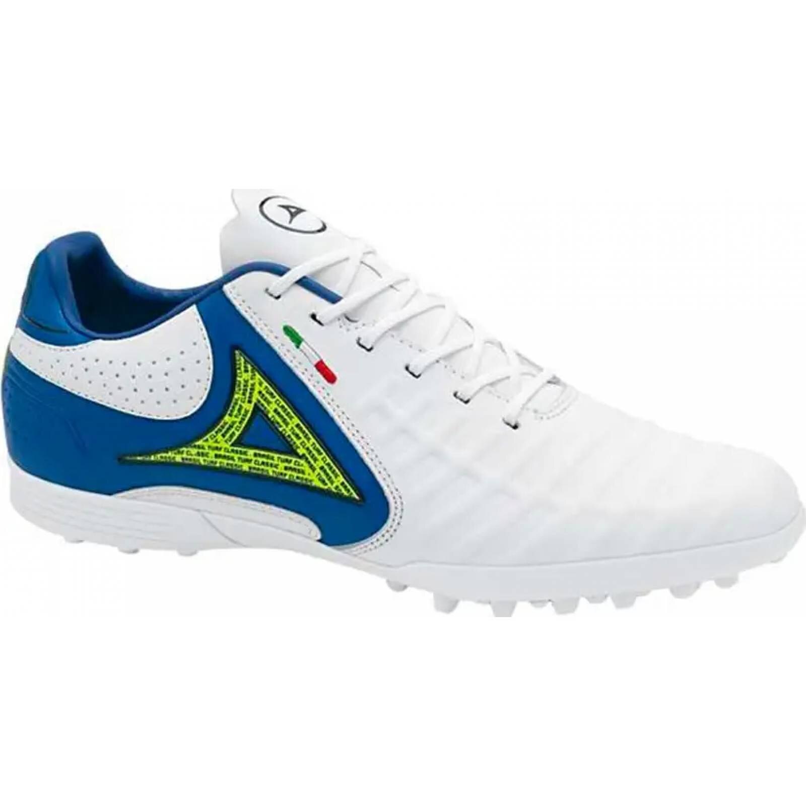 Tenis de futbol / tacos caballero blanco Pirma modelo 3043